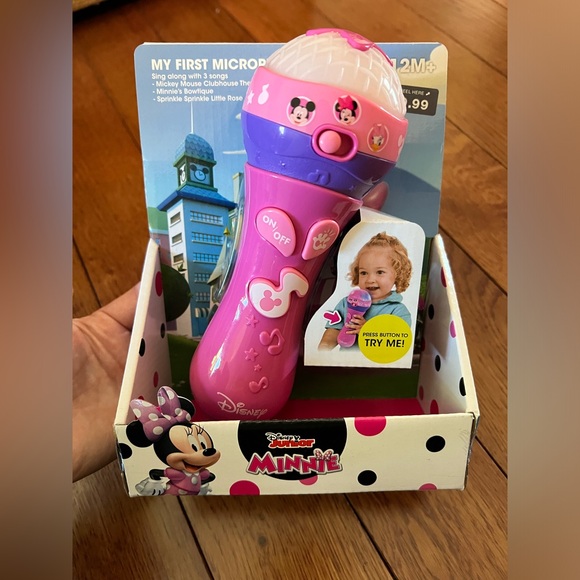 Disney | Toys | Disney Junior Minnie Mouse My First Microphone Lights ...